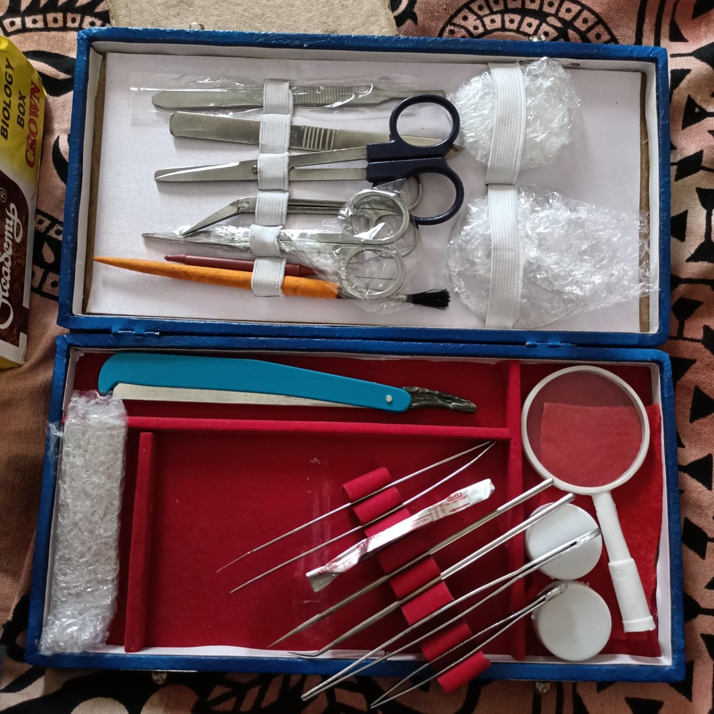 CRAFTWAFT BIOLOGY BOX DISSECTION BOX SET WITH ALL INSTRUMENTS STAINLESS ...