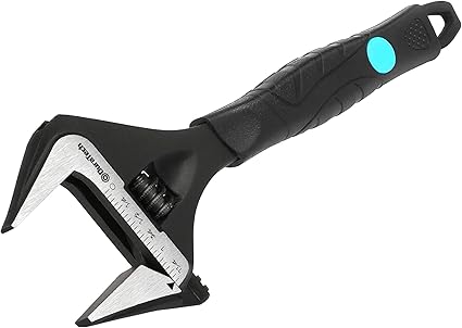 DURATECH 8-Inch/200mm Adjustable Wrench, Wide Jaw Large Opening Black ...