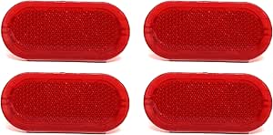 Amazon.com: Generic 4X 6Q0947419 Red Door Panel Warning Light Reflector ...