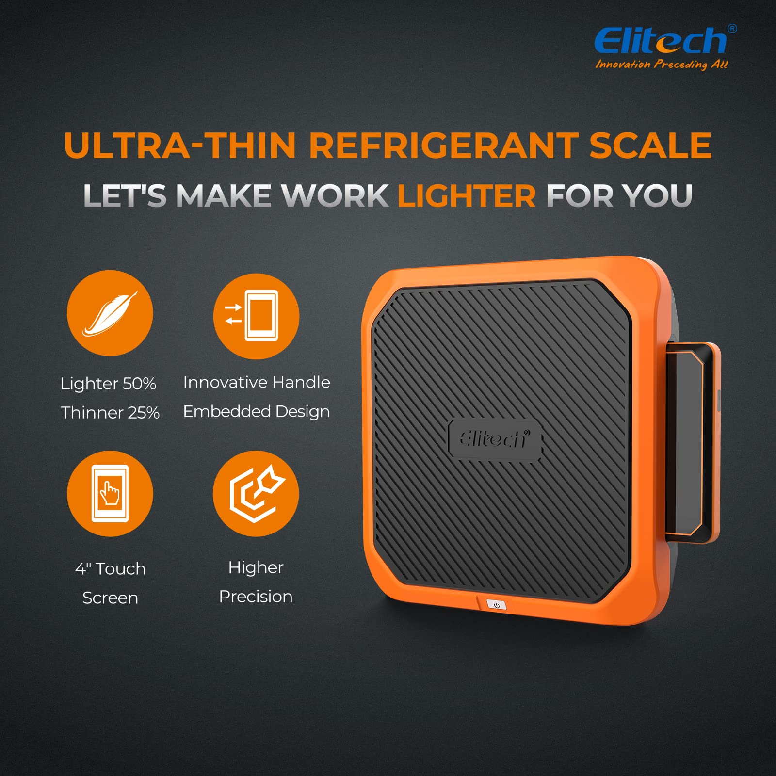 Snapklik.com : Elitech Smart Refrigerant Scale Ultra-Thin & Lightweight Wireless A/C Charging ...
