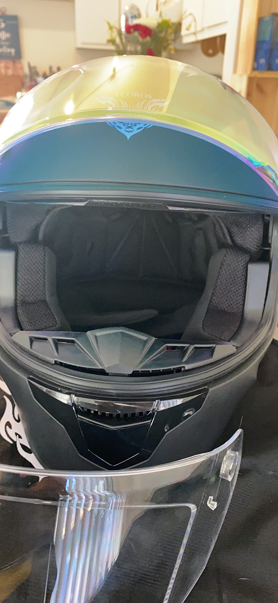 $12/mo - Finance VCOROS X9 Full Face Motorcycle Helmet with Inner Sun ...