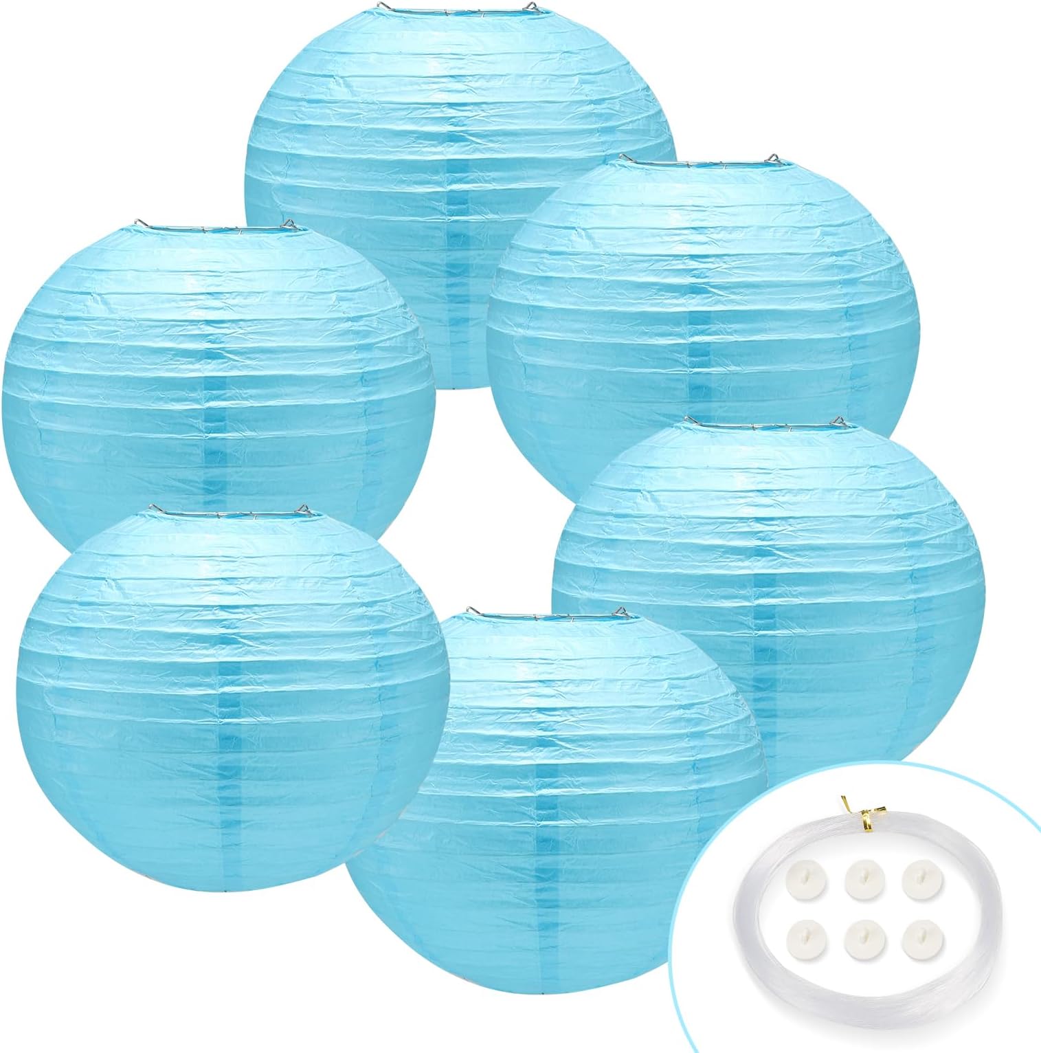 Amazon.com: Beistle 3 Piece 9.5" Paper Lanterns, Light Blue : Tools ...