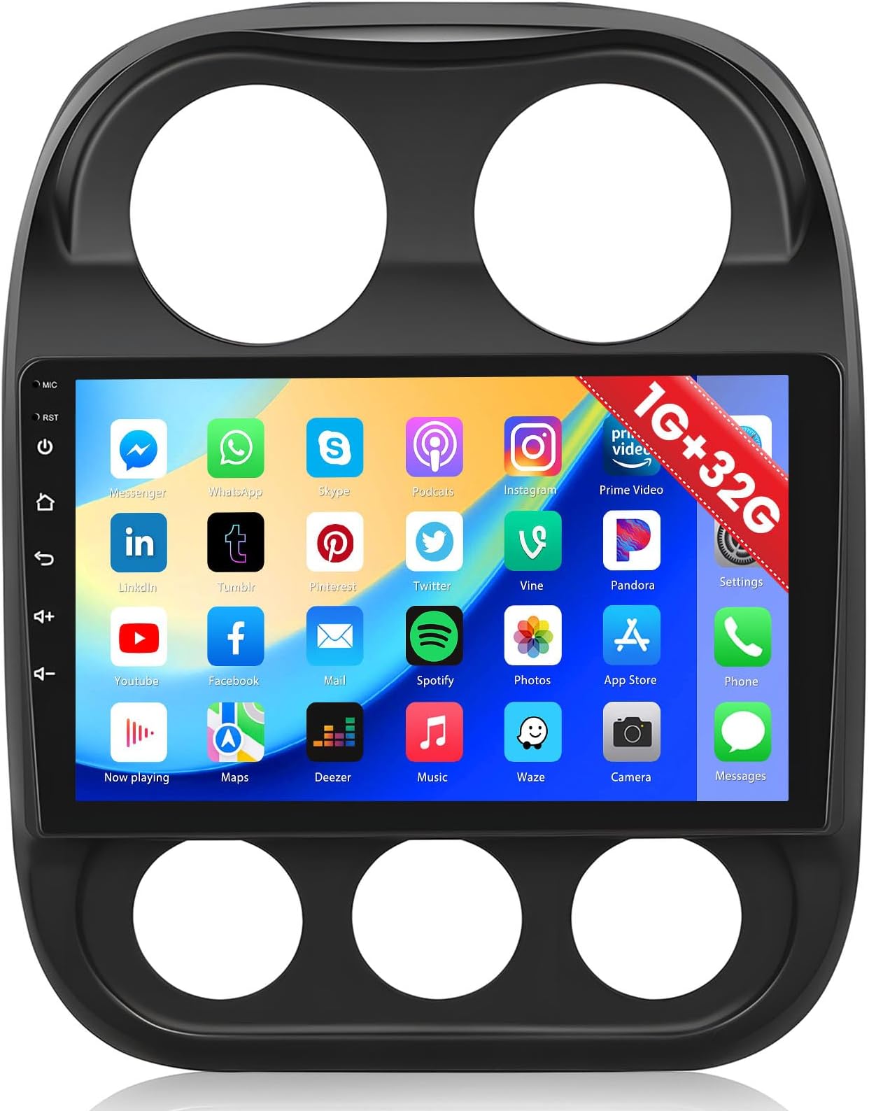 Amazon.com: Android 12 Car Radio for Jeep Compass Patriot 2010-2016 ...