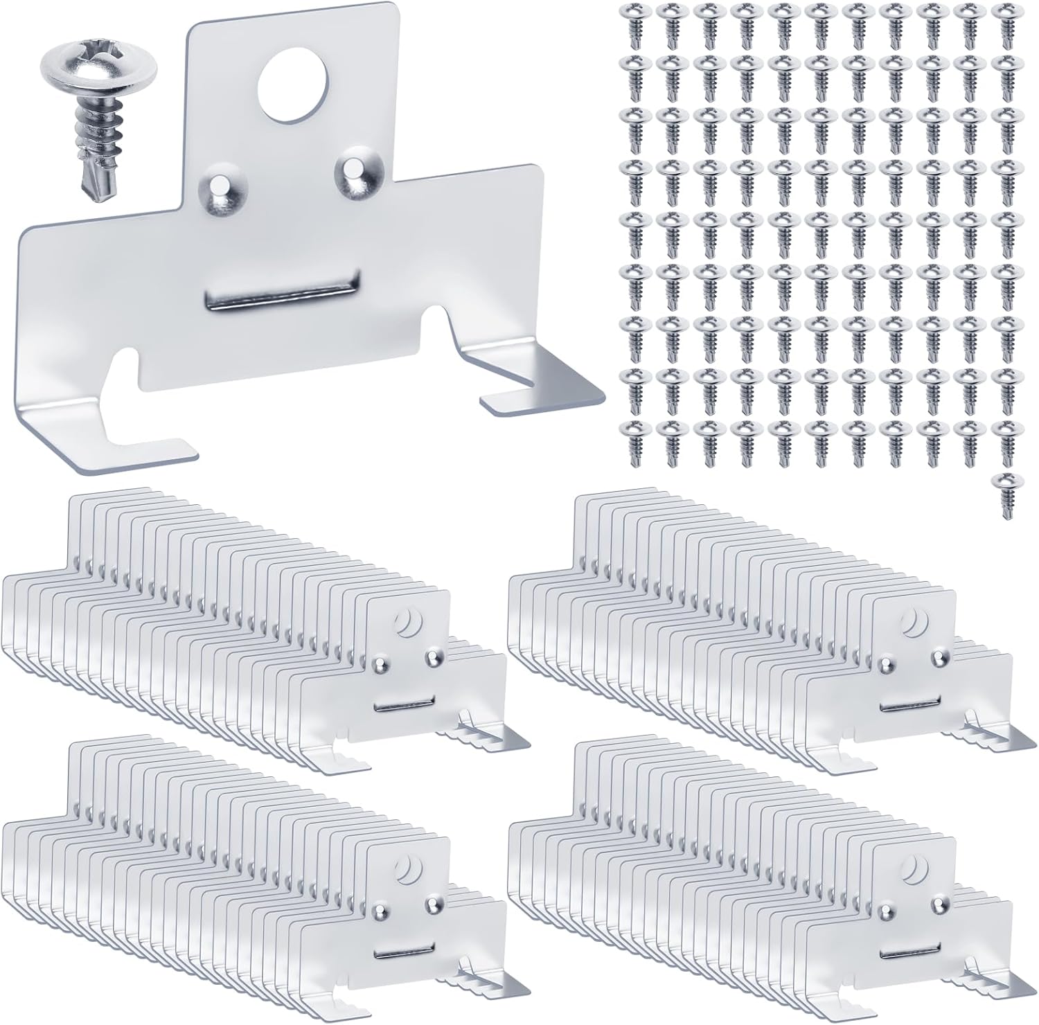 CHolic 100Pack (50 Pairs) Retrofit Recessed Downlight Housing C Clips ...