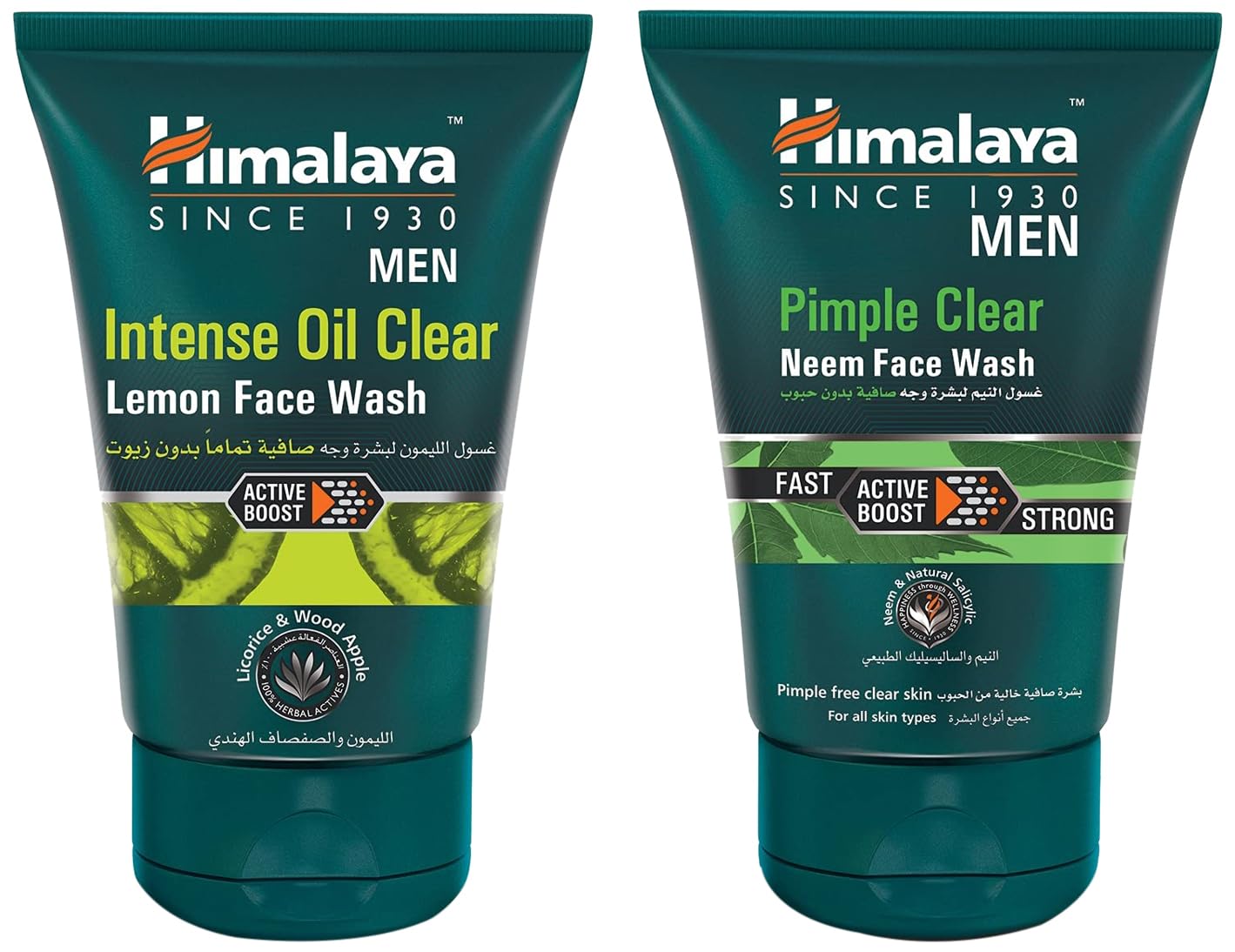 Buy Himalaya Men Pimple Clear Neem Face Wash, 100ml and Himalaya Men ...