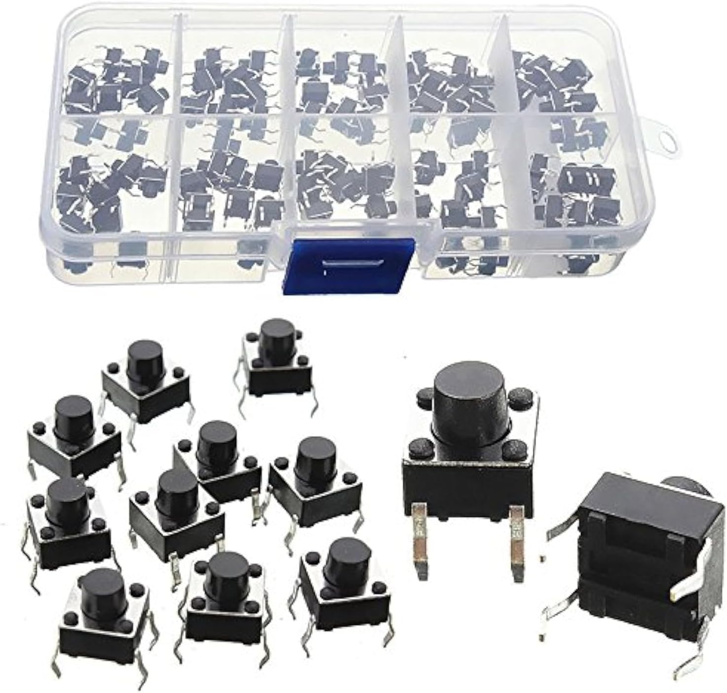 100x Mini Micro Momentary Electronic Tactile Push Button Switch : 6 * 6 ...