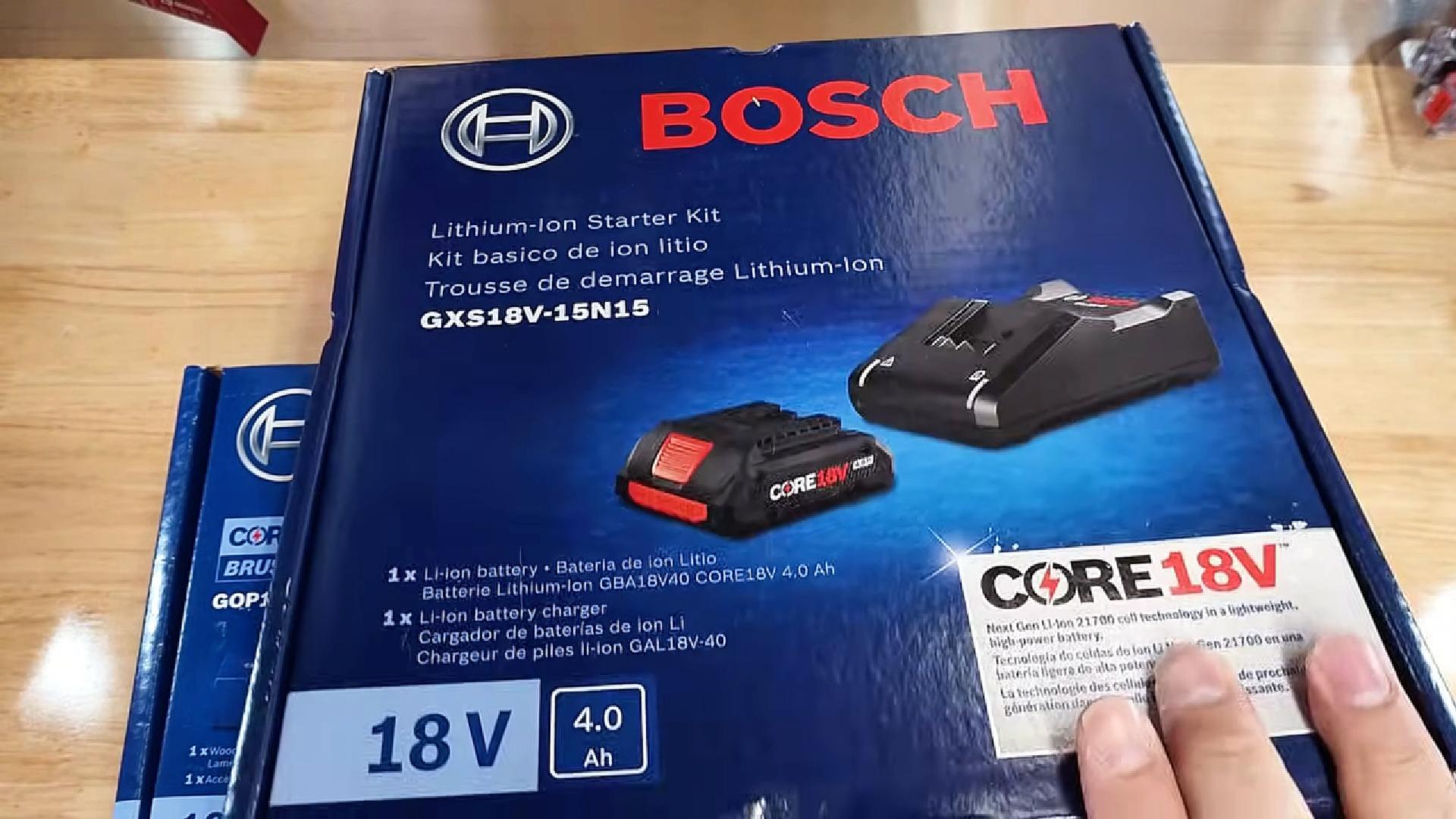 Watch Power Up Fast, Bosch 18V Kit with CORE18V 4Ah Battery on Amazon Live