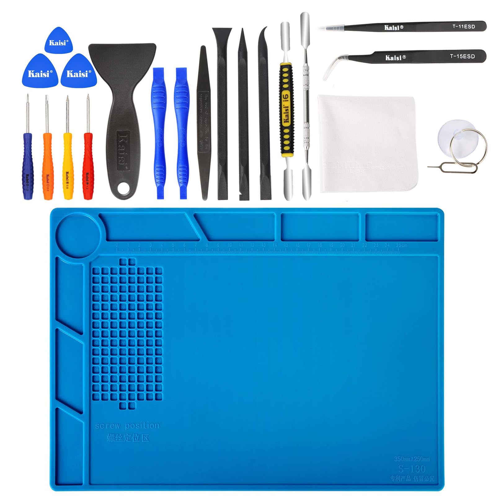 Amazon.com: Kaisi Professional Electronics Opening Pry Tool Repair Kit ...