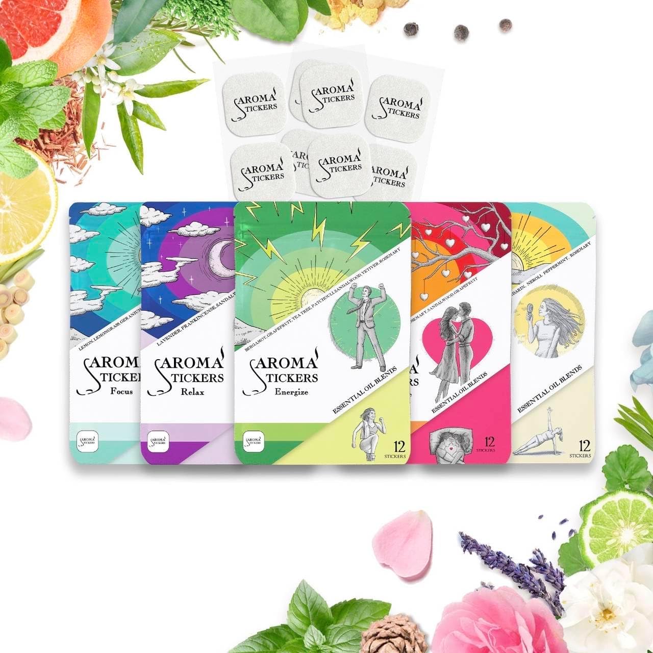 Amazon.com: AROMA STICKERS® Original Blend Edition All in One - 100% ...