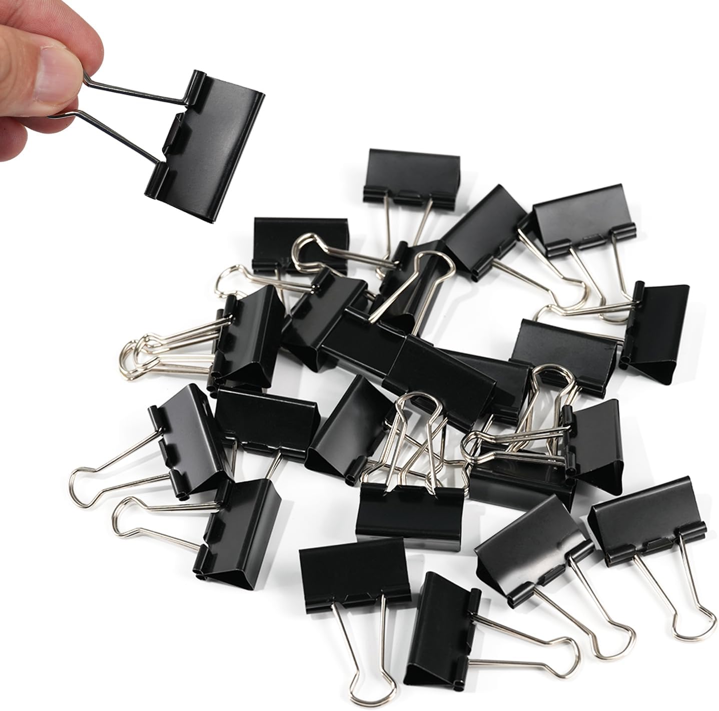 Amazon.com : Ykimok 80Pcs Medium Binder Clips, 1.25 inch(32mm), Paper ...