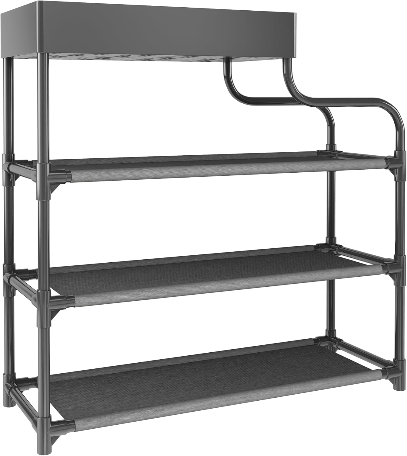 UOOLI Schuhregal Schuhablage Schmal Shoe-Rack Schuhregal - mit Staufach ...