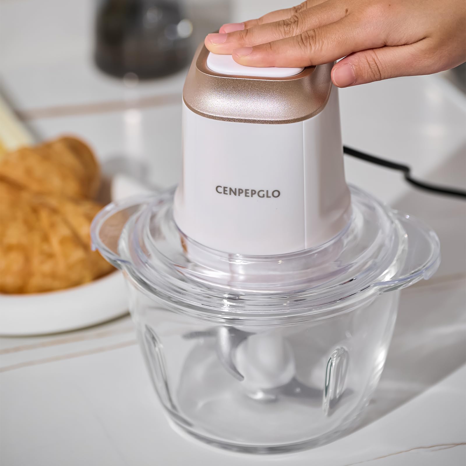 Amazon.com: Cenpepglo Food Chopper, 8Cup Electric Food Processor, 400W ...