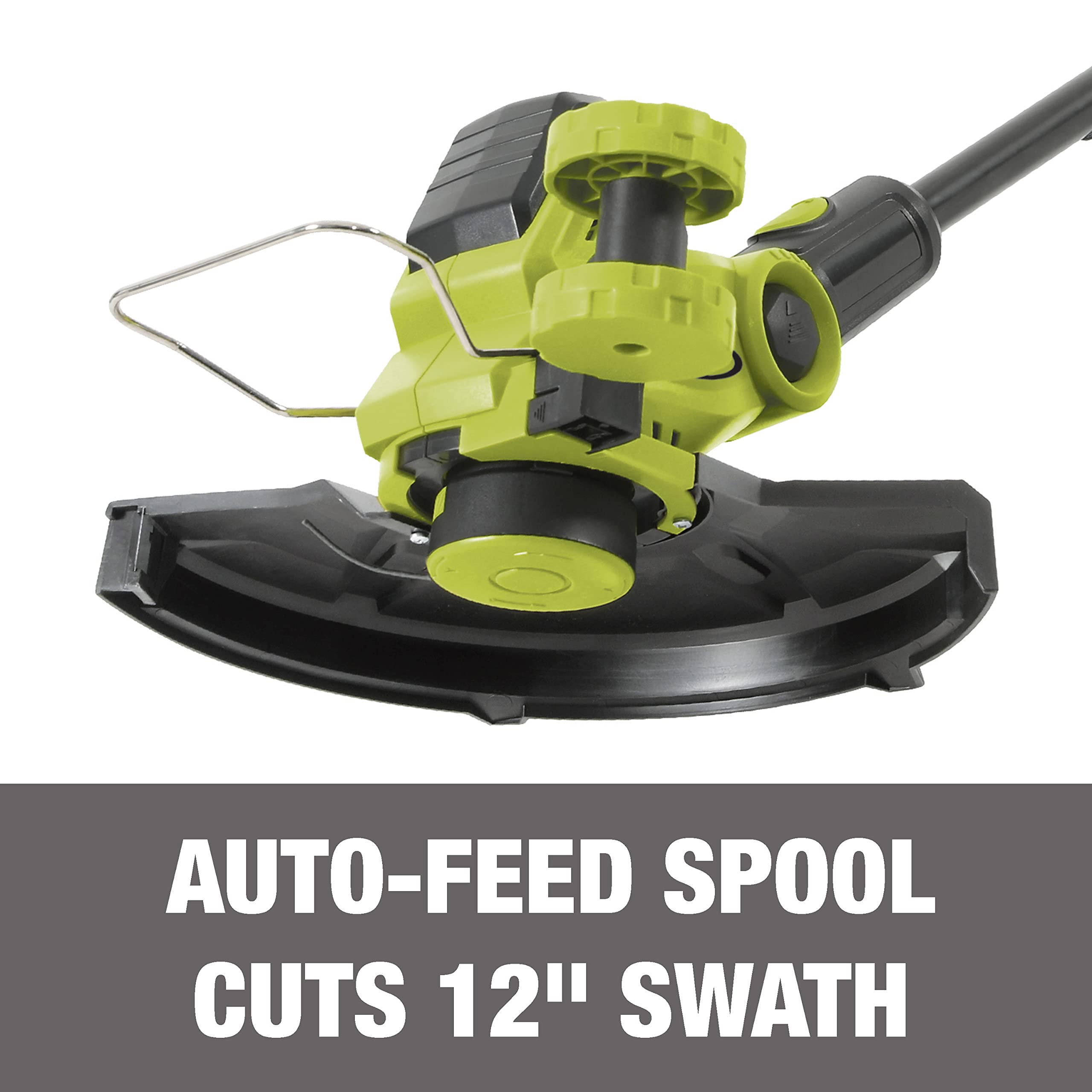 Sun Joe 24V-ST14 24-Volt iON+ Cordless Dual Line String Trimmer Kit, W ...