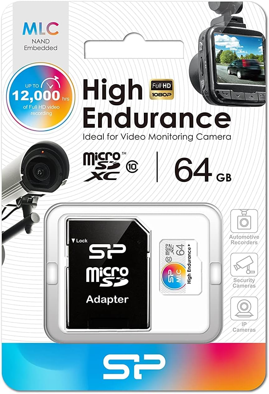 Amazon | 64 GB Silicon Power high-endurance microSDXC cl10 MLCメモリカード | SP Silicon Power | SDカード 通販