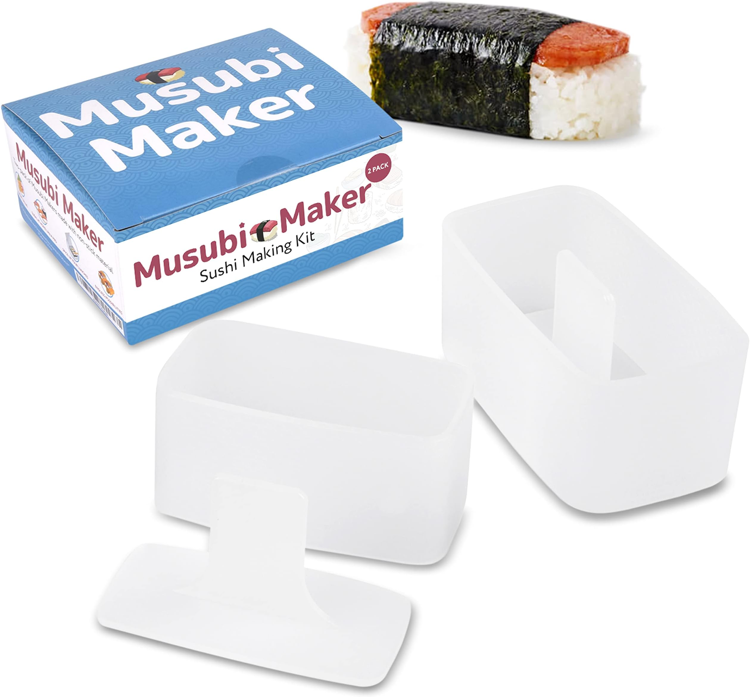 Amazon.com | Non Stick Musubi Maker Press, Onigiri Sushi Rice Mold ...