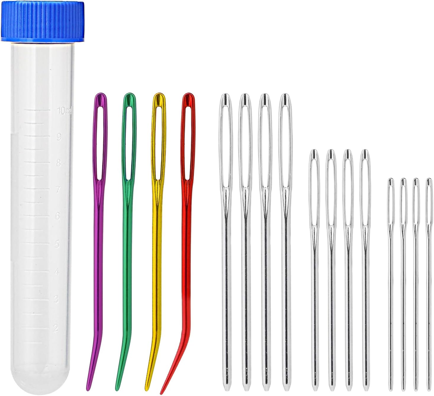 Amazon.com: 16-Piece Darning Needle Set - Yarn & Crochet Needles (Bent ...