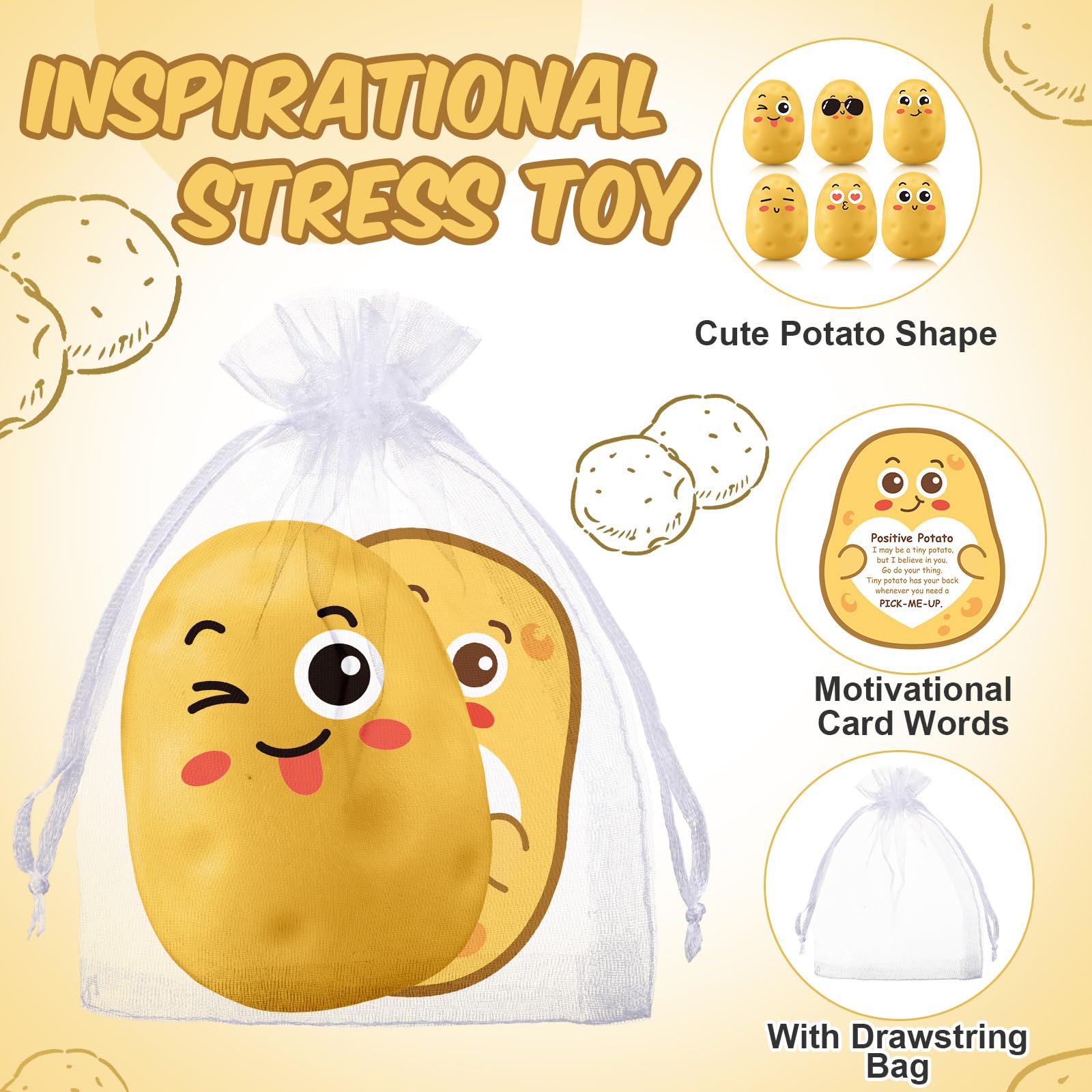 Snapklik.com : HyDren 100 Sets Funny Valentines Day Potato Stress Ball ...