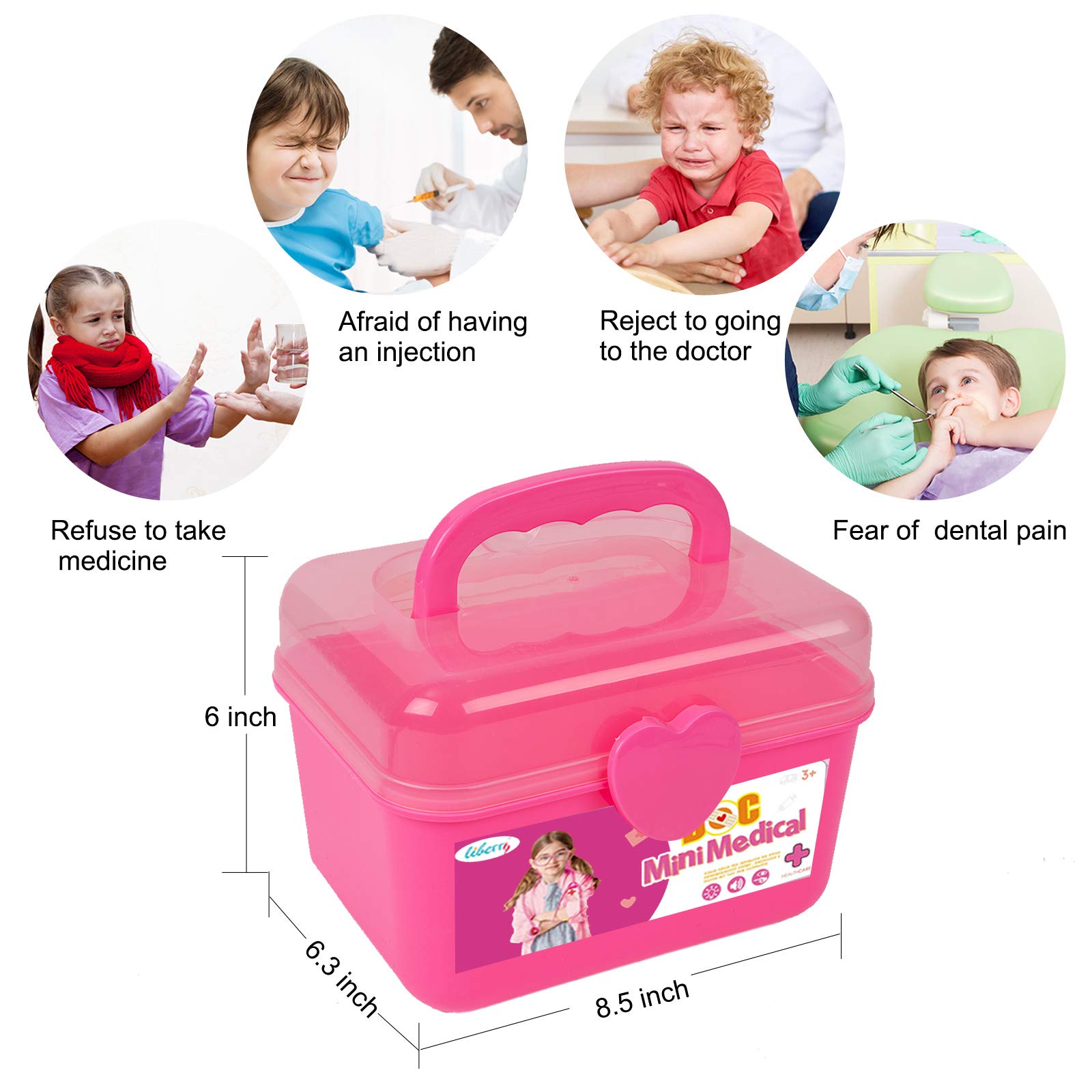 Snapklik.com : Liberry Toy Doctor Kit For Toddlers 3 4 5 Years Old, 30 ...