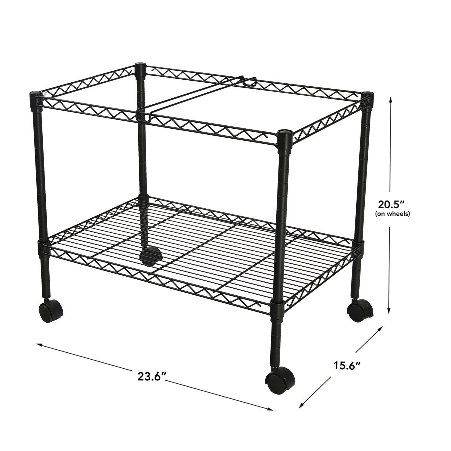 Snapklik.com : Finnhomy Premium 1-Tier Metal Rolling File Cart For ...
