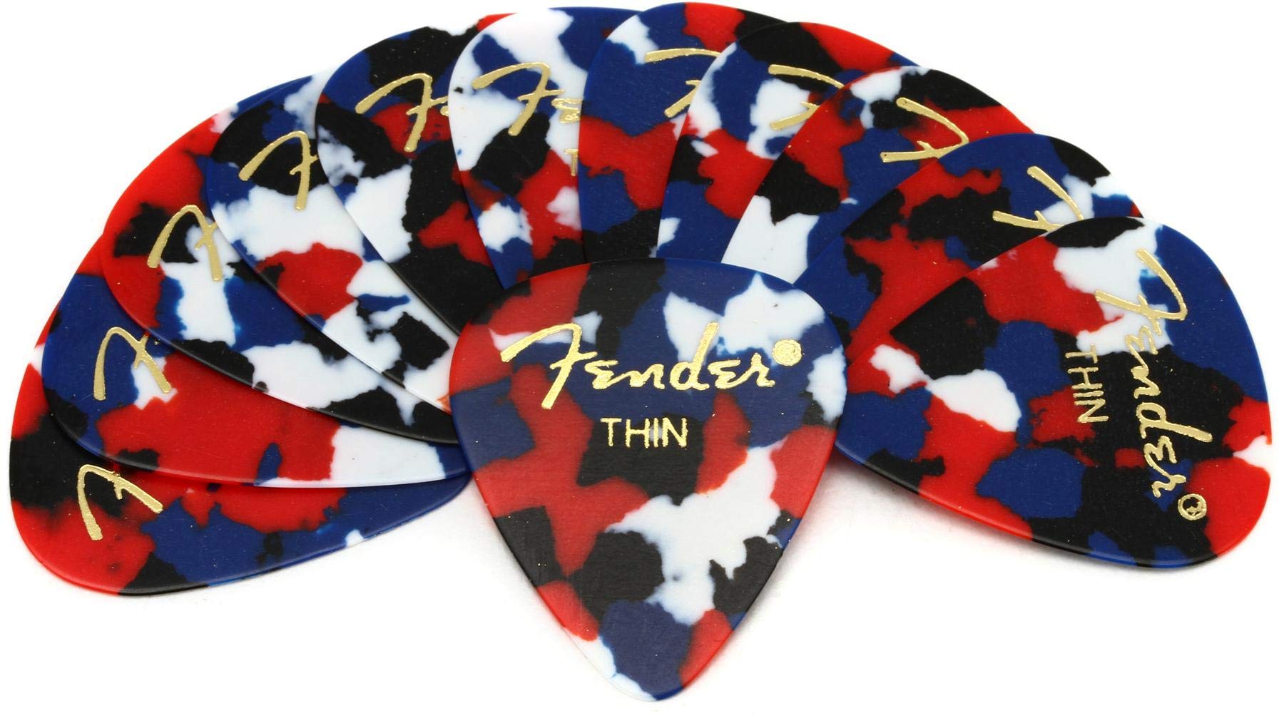 Snapklik.com : Fender Classic Celluloid Guitar Picks 351 Shape