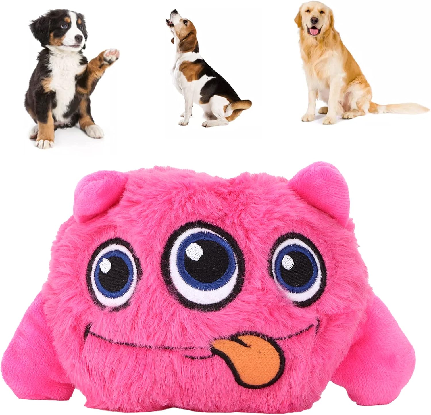 Srdh Interactive Plush Squeaky Dog Toys, Electric Dog Monster Plush ...