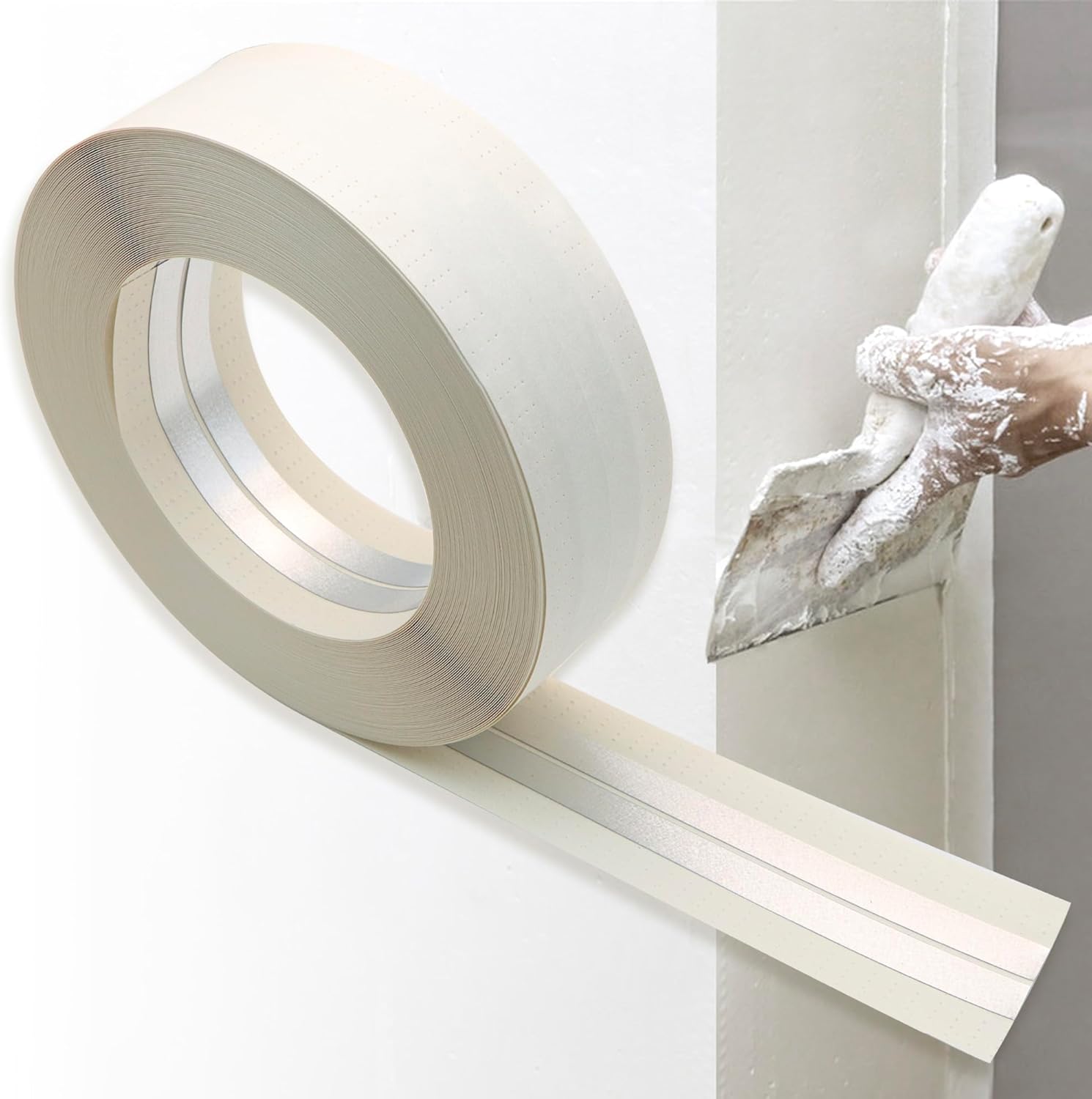 Terixe Drywall Corner Tape - 100 Ft Roll Reinforced Drywall Corner Bead ...