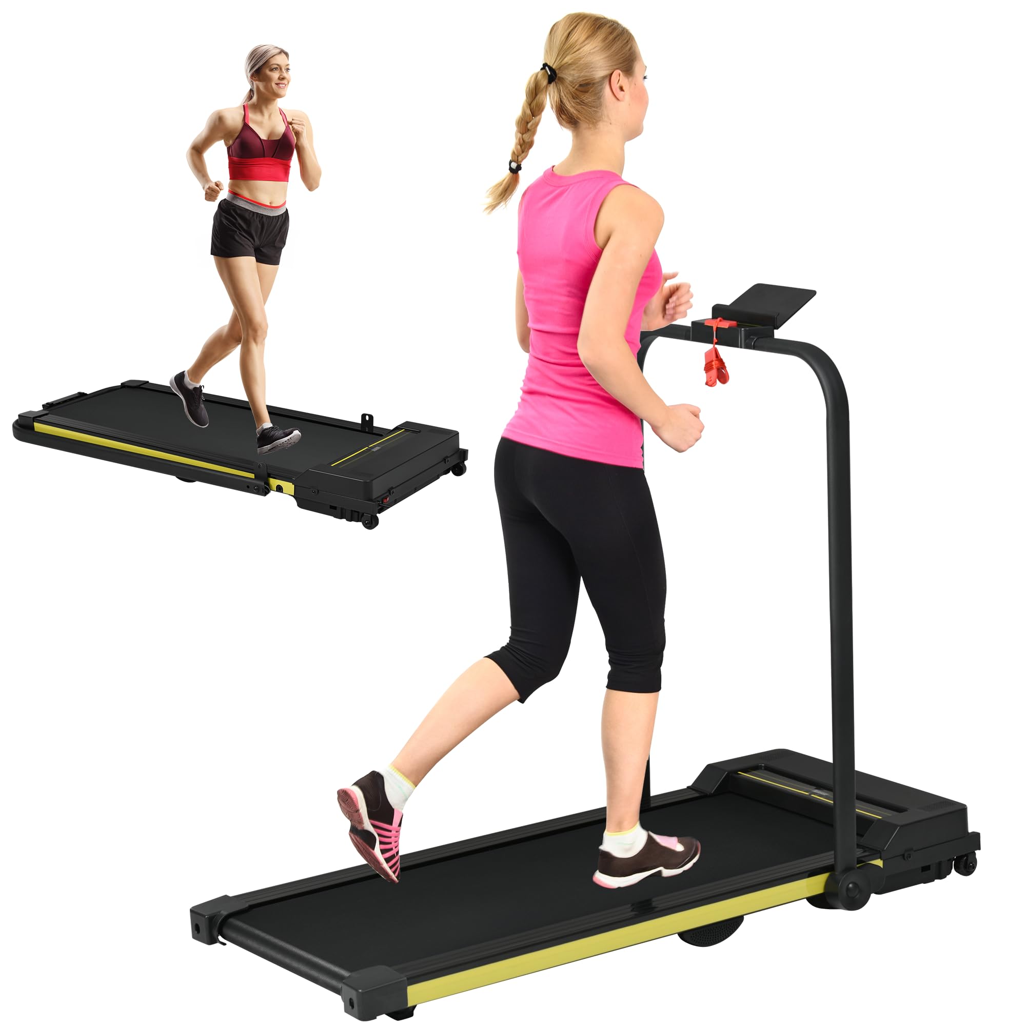 Snapklik.com : Under Desk Walking Pad Treadmill 300 LB Weight Capacity ...