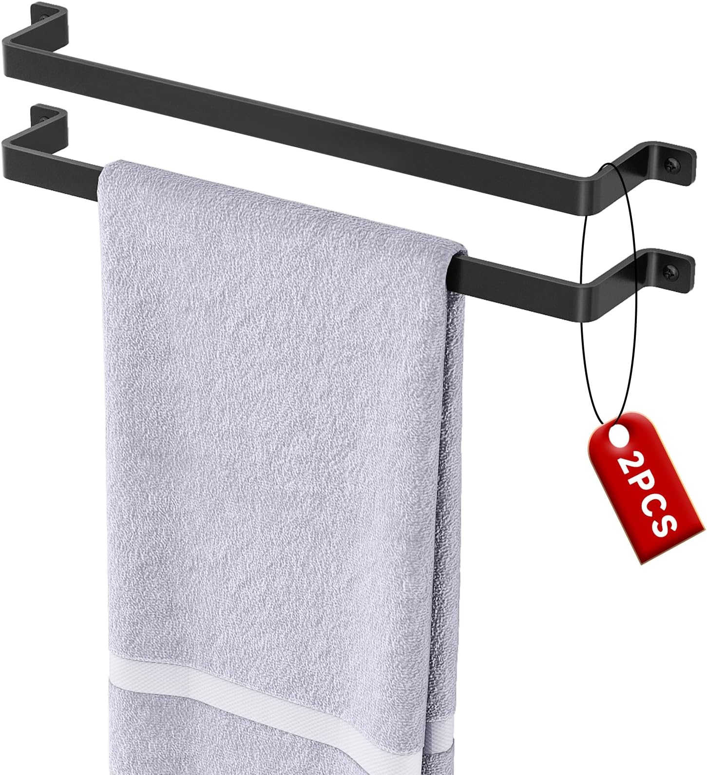 Amazon.com: Aesthetic Bathroom Towel Bar for Wall Mount – Space Saving ...