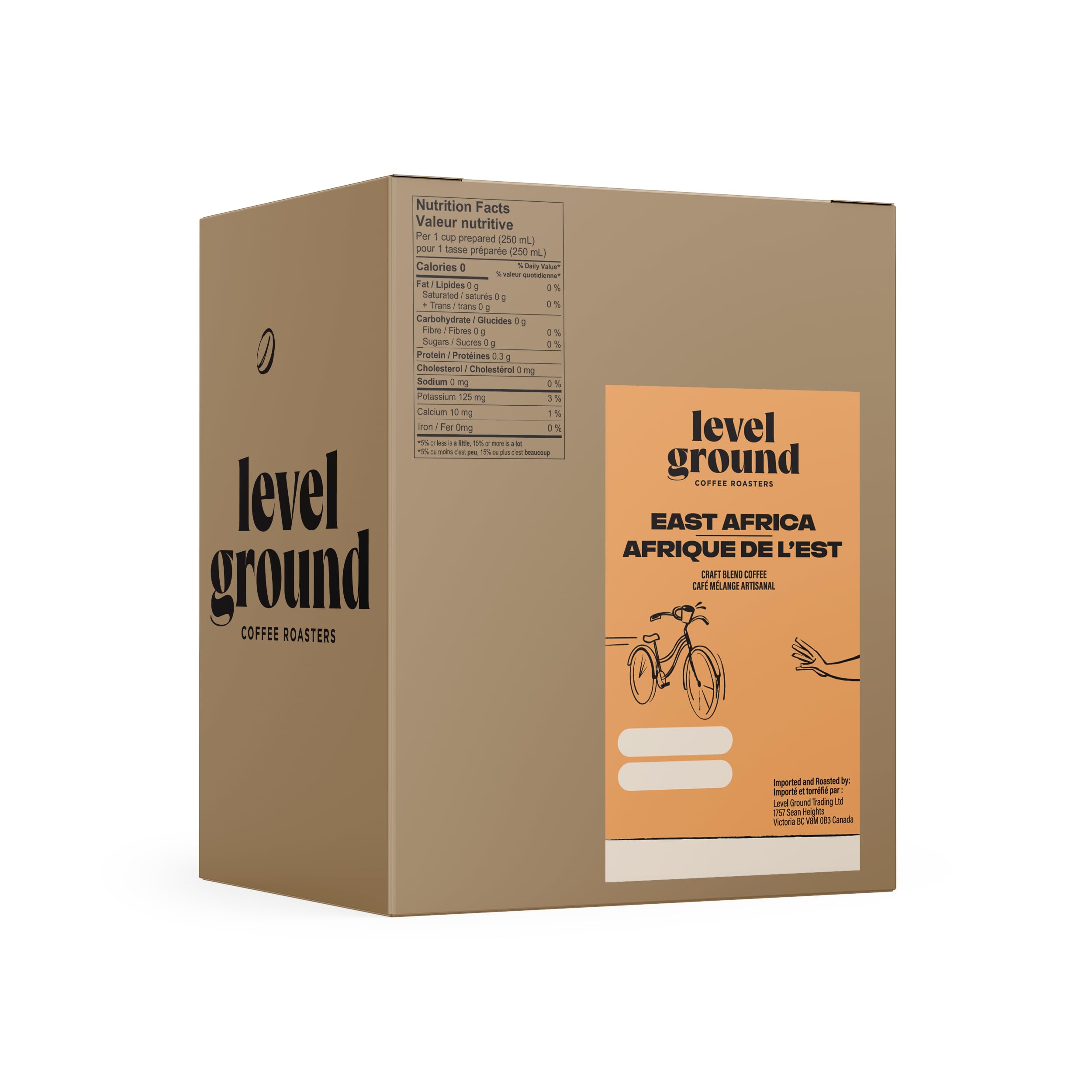 Level Ground Coffee - East Africa Craft Blend - Dark Roast, Whole Bean ...