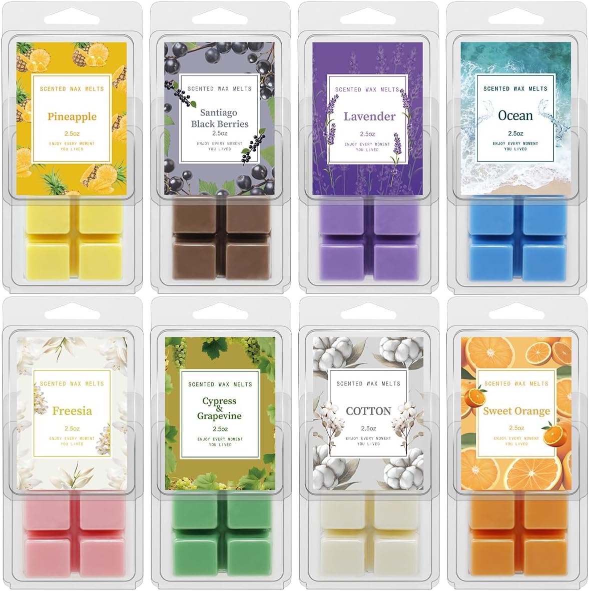 Amazon.com: Iwax Scented Wax Melts Multi Pack Assorted Colored Fragrant ...