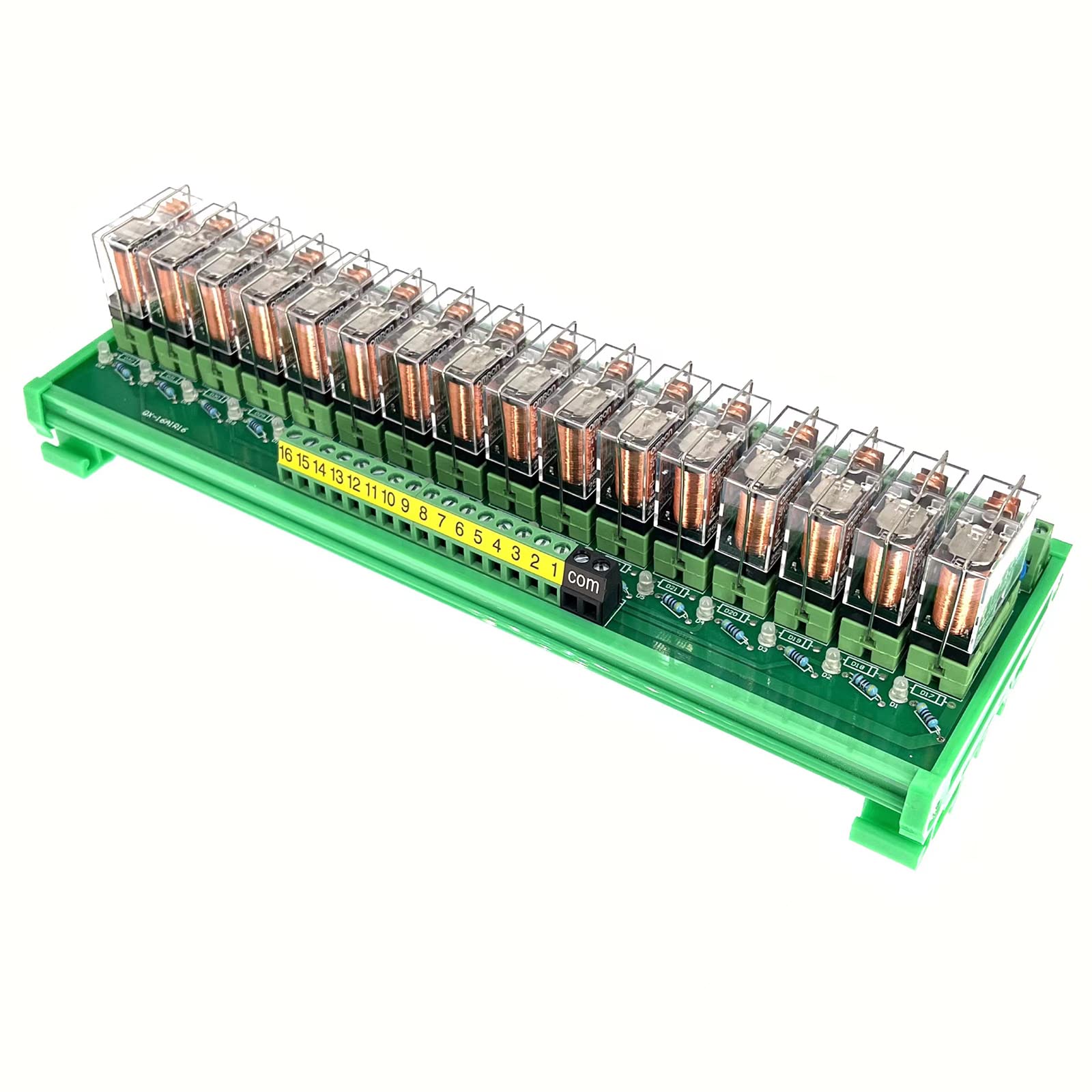 Snapklik.com : ANMBEST 16 Channel AC/DC 12V Rail Mount Relay Interface ...