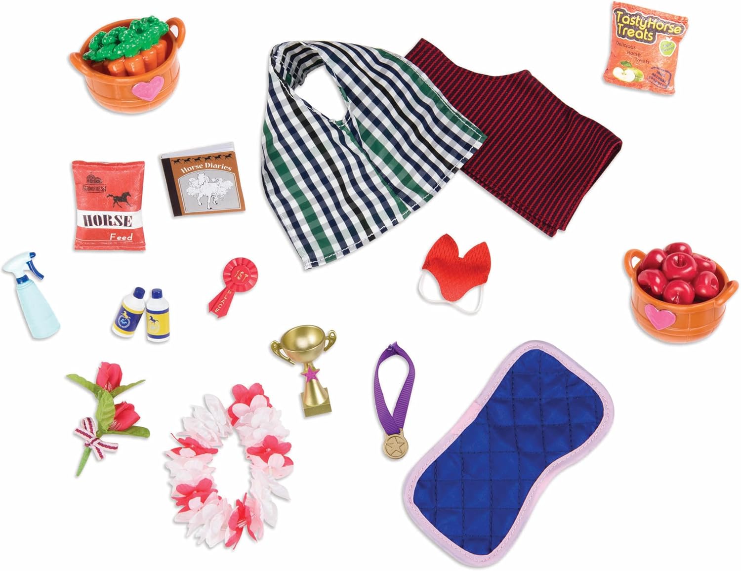 Amazon.com: Lori – Toy Horse Set for Mini Dolls – Horse Accessories ...