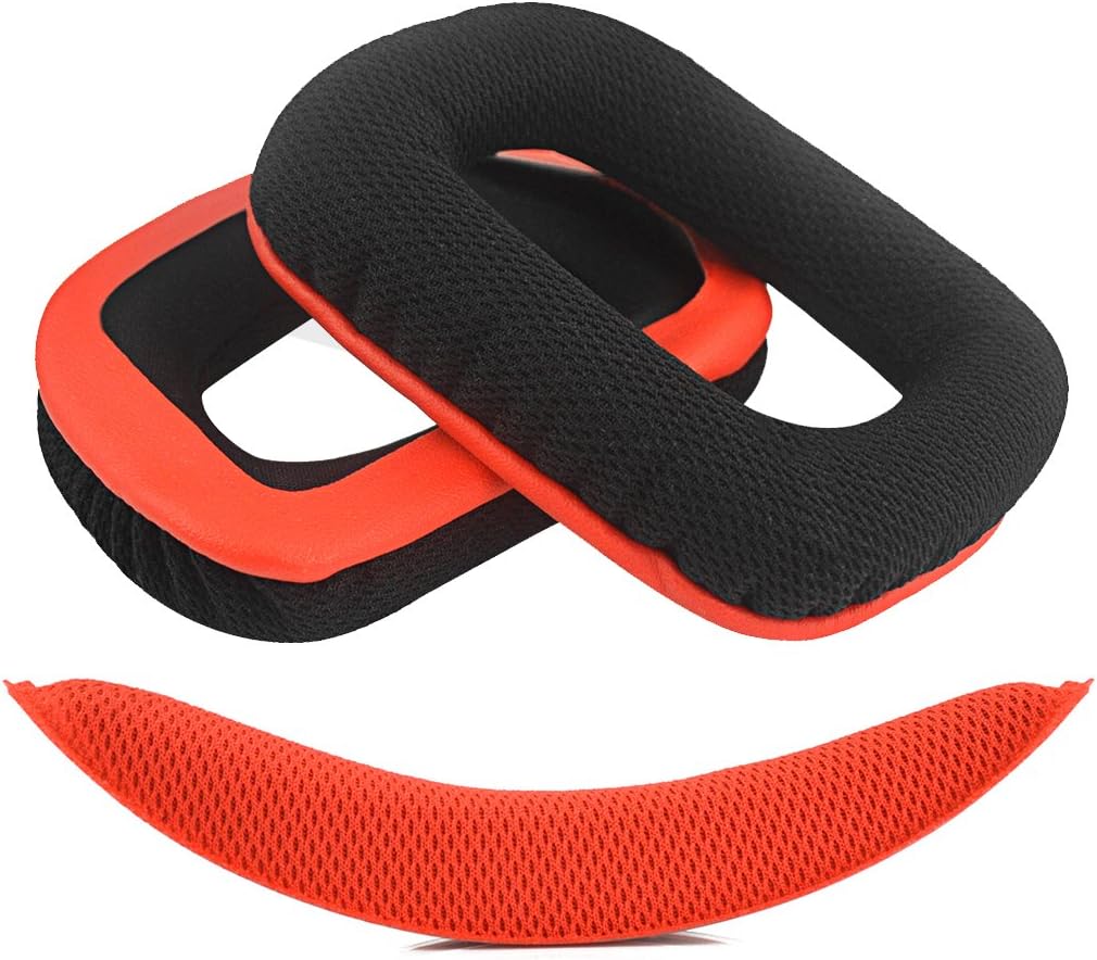 Amazon.com: Geekria QuickFit Mesh Fabric Replacement Ear Pads and ...