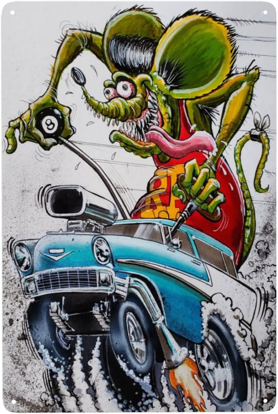 Amazon.com: Rat Fink Monster, Ed Roth, Big Daddy, Daddy Roth, Metal ...