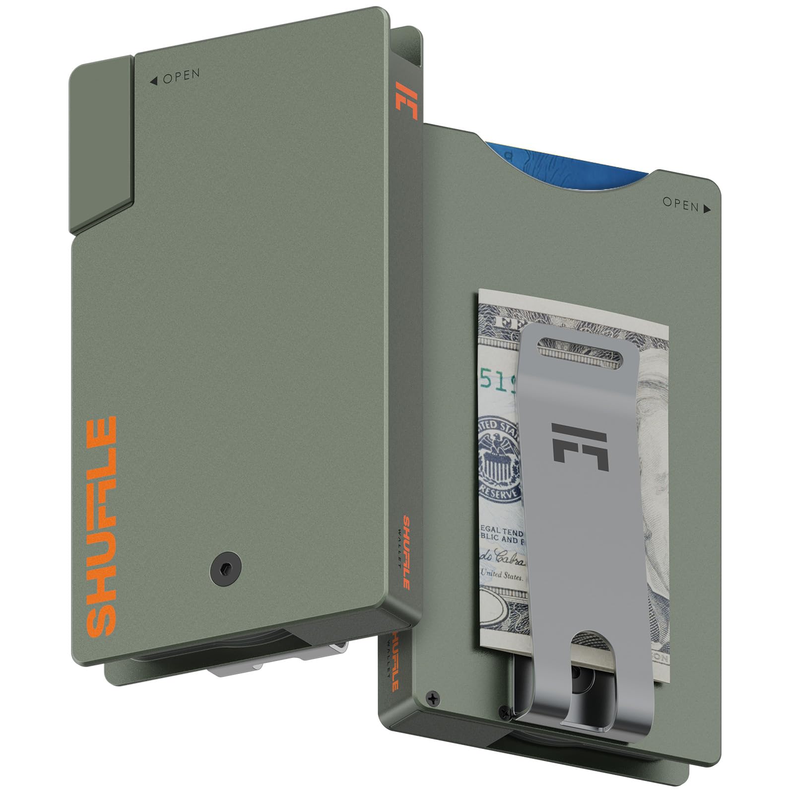 Amazon.com: Shuffle Wallet for Men - Innovative Deck-of-Cards Opening ...