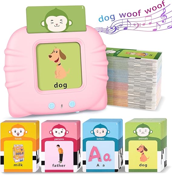 Amazon.com: U-LEARNER Toddler Girls Toys Talking Flash Cards-296 Sight ...