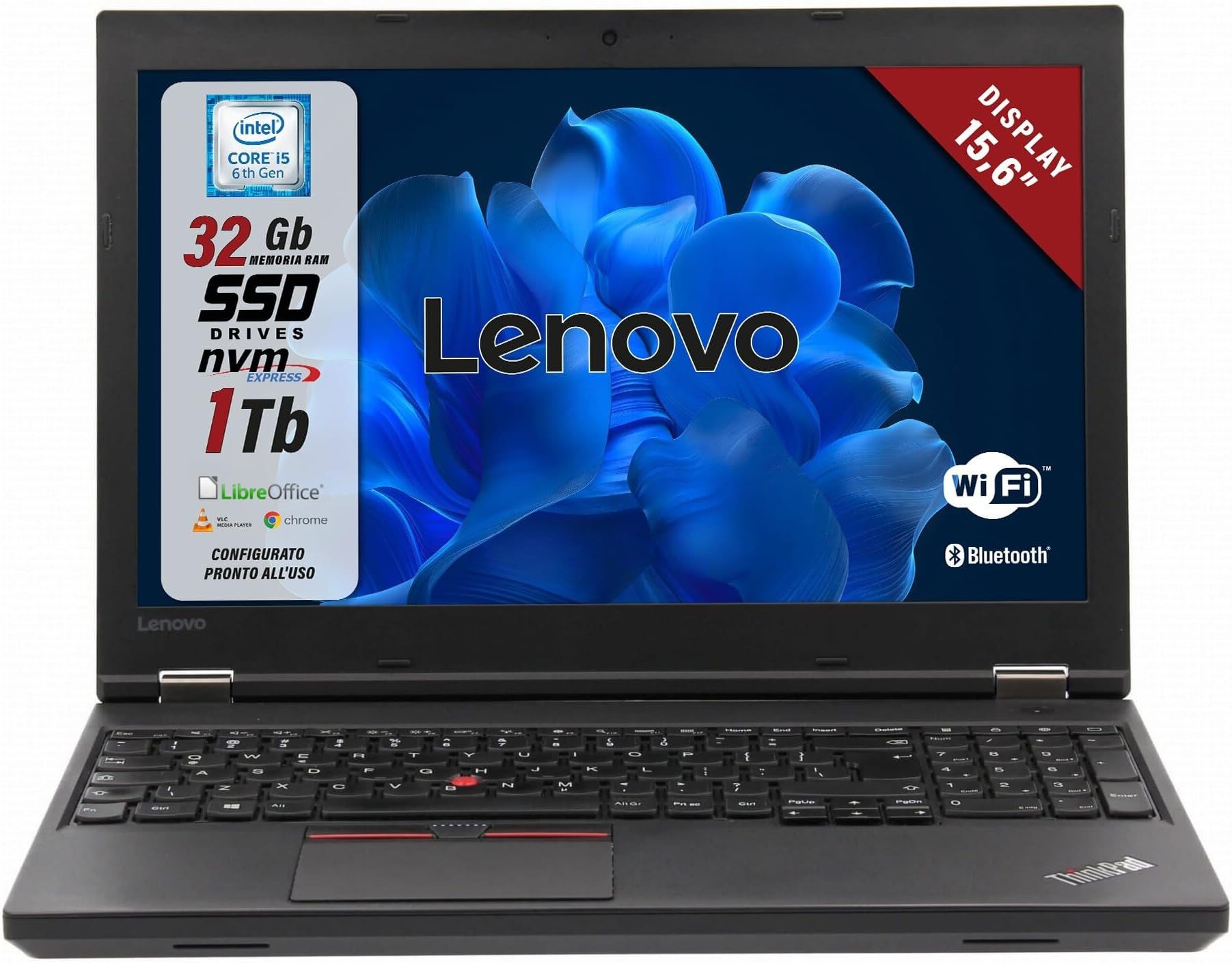 Lenovo ThinkPad, Pc portatile Intel Core i5-6th Pronto All'uso con ...