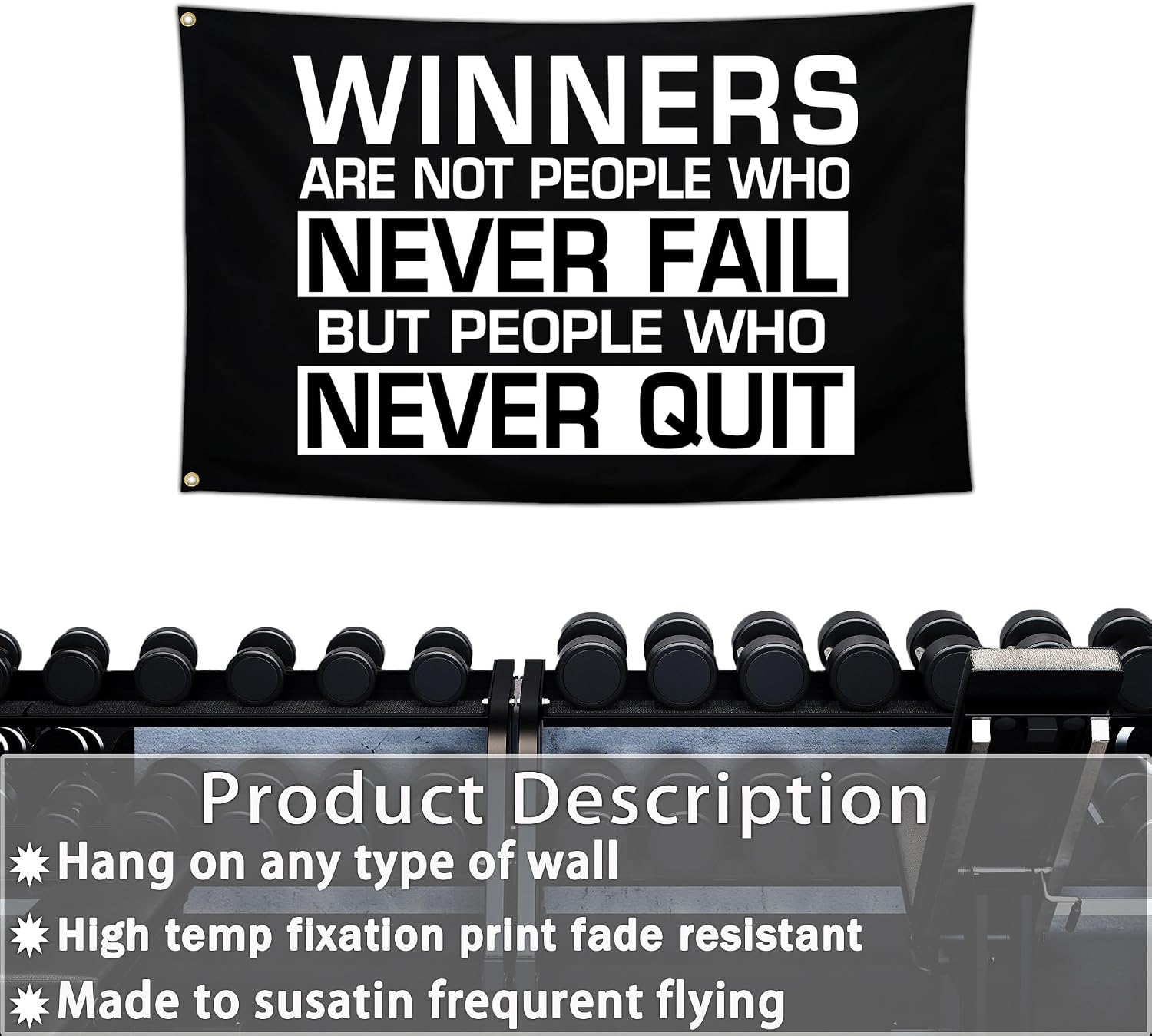 Discipline Motivational 3x5 Ft Gym Flags for Home, Australia | Ubuy