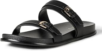 Amazon.com: The Drop Women's Avona Two Strap Slide Sandals : Clothing ...