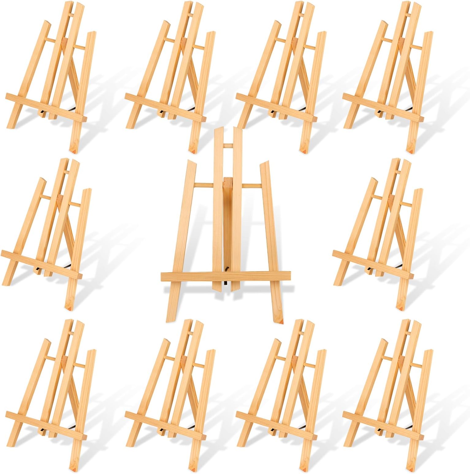 Amazon.com: Tosnail 6 Pack 12" Art Easel Stand Tabletop Wooden Display ...