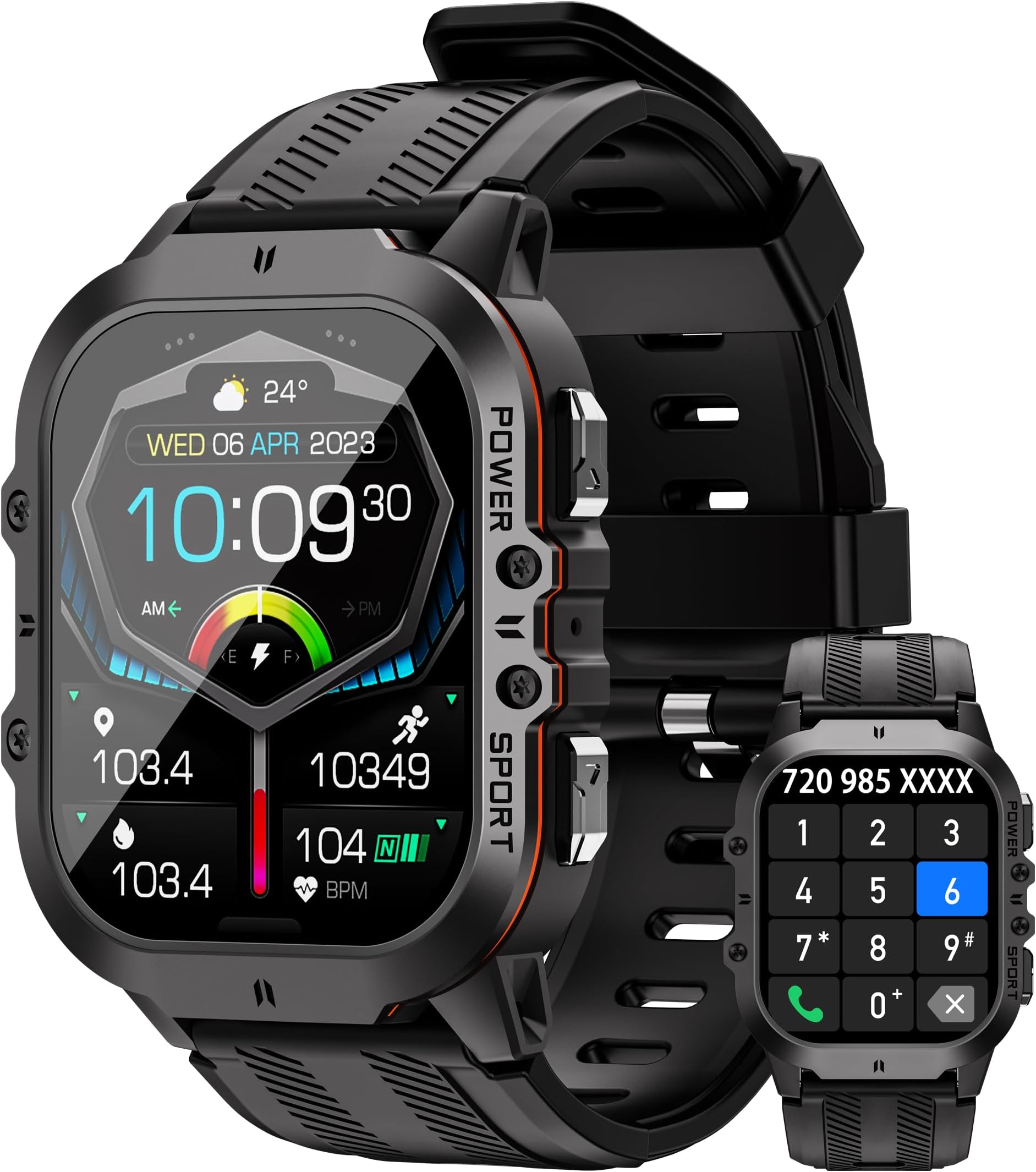 Amazon.com: AMAZTIM Smart Watch, 60 Days Extra-Long Battery, 50M ...