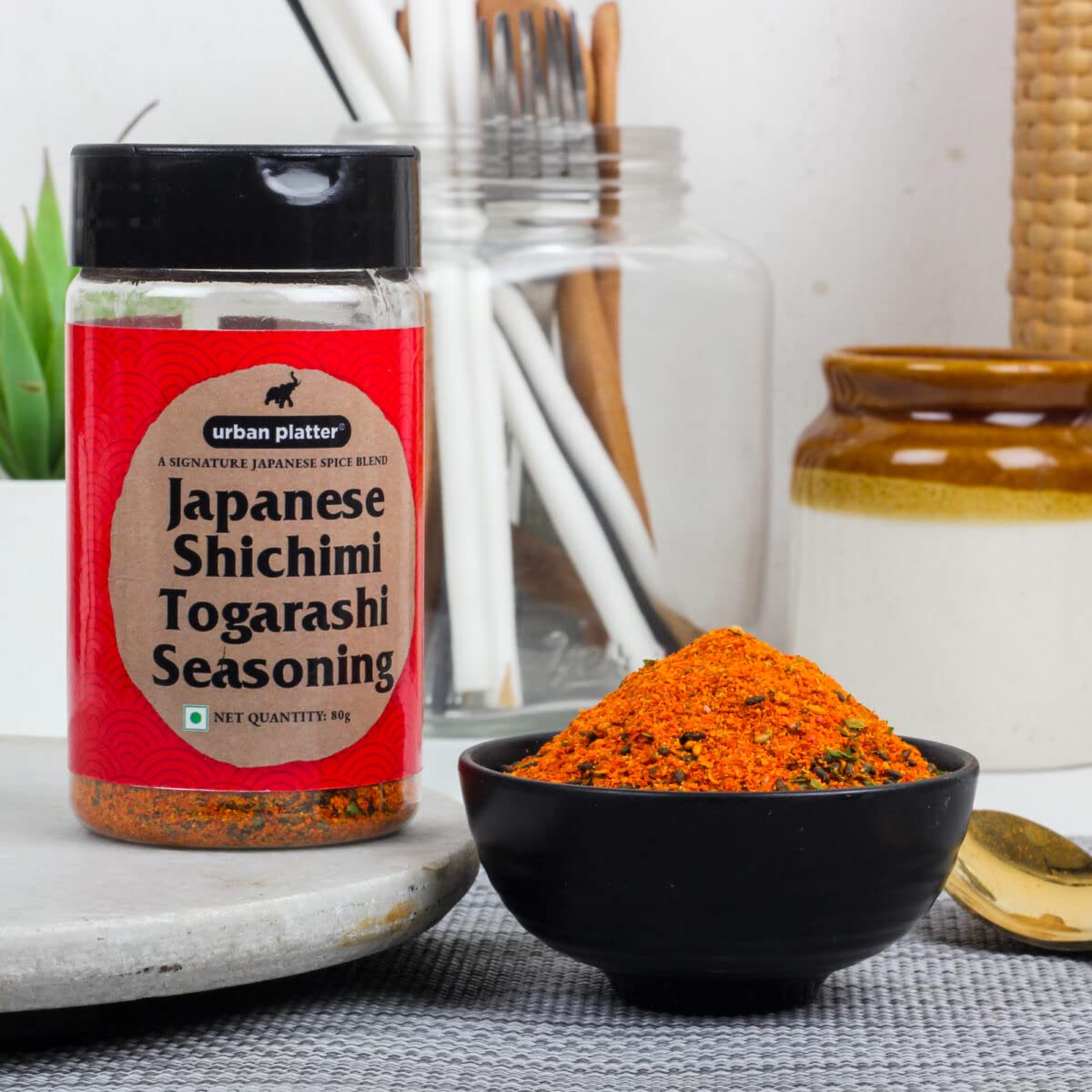 Buy Urban Platter Japanese Shichimi Togarashi Seasoning Shaker Jar, 80g ...