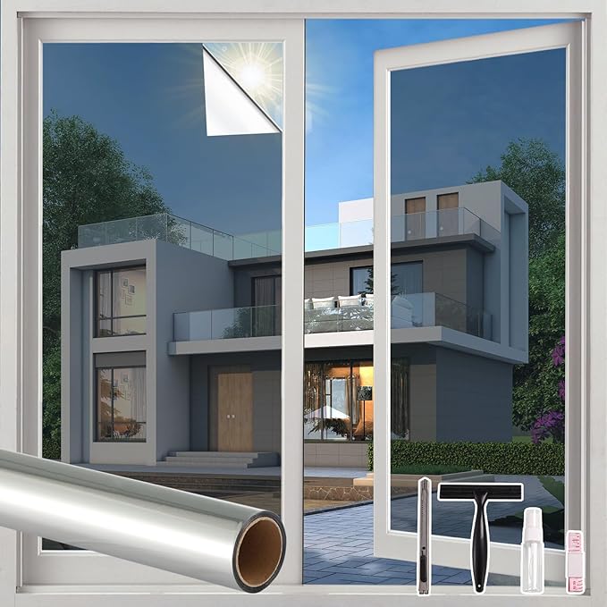 Amazon.com: LEMON CLOUD One Way Privacy Window Film, Reflective Mirror ...