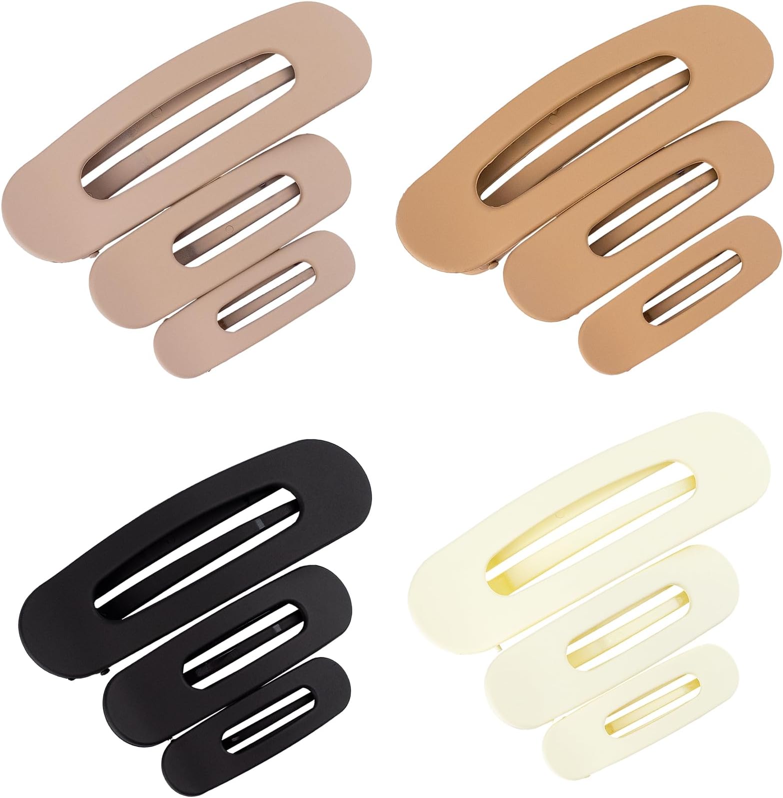 Amazon.com : Cptots 8 Pcs Large Lay Flat Claw Clips for Women French ...