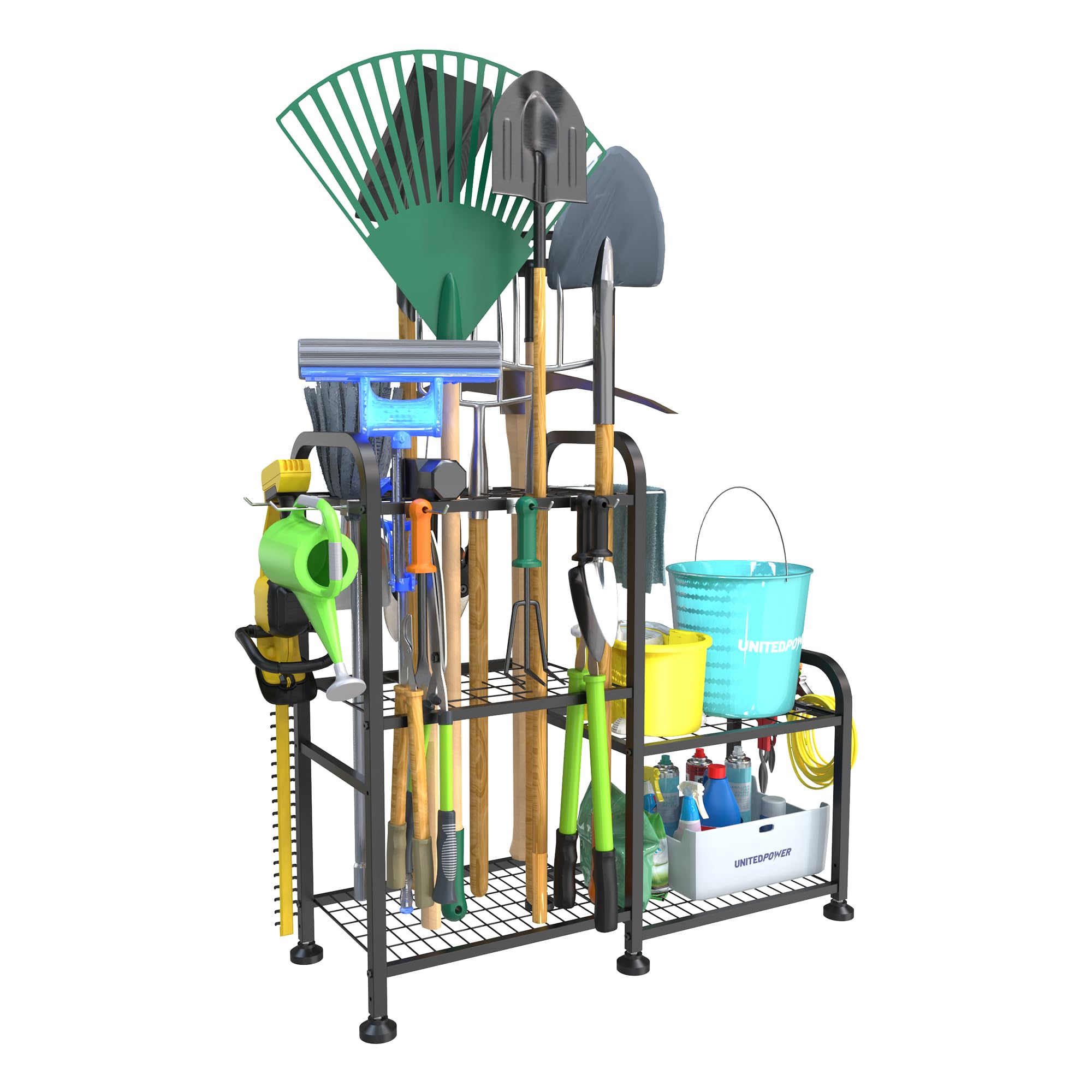 Amazon.com: UNITEDPOWER Garden Tool Organizer, Tool Storage Rack with ...