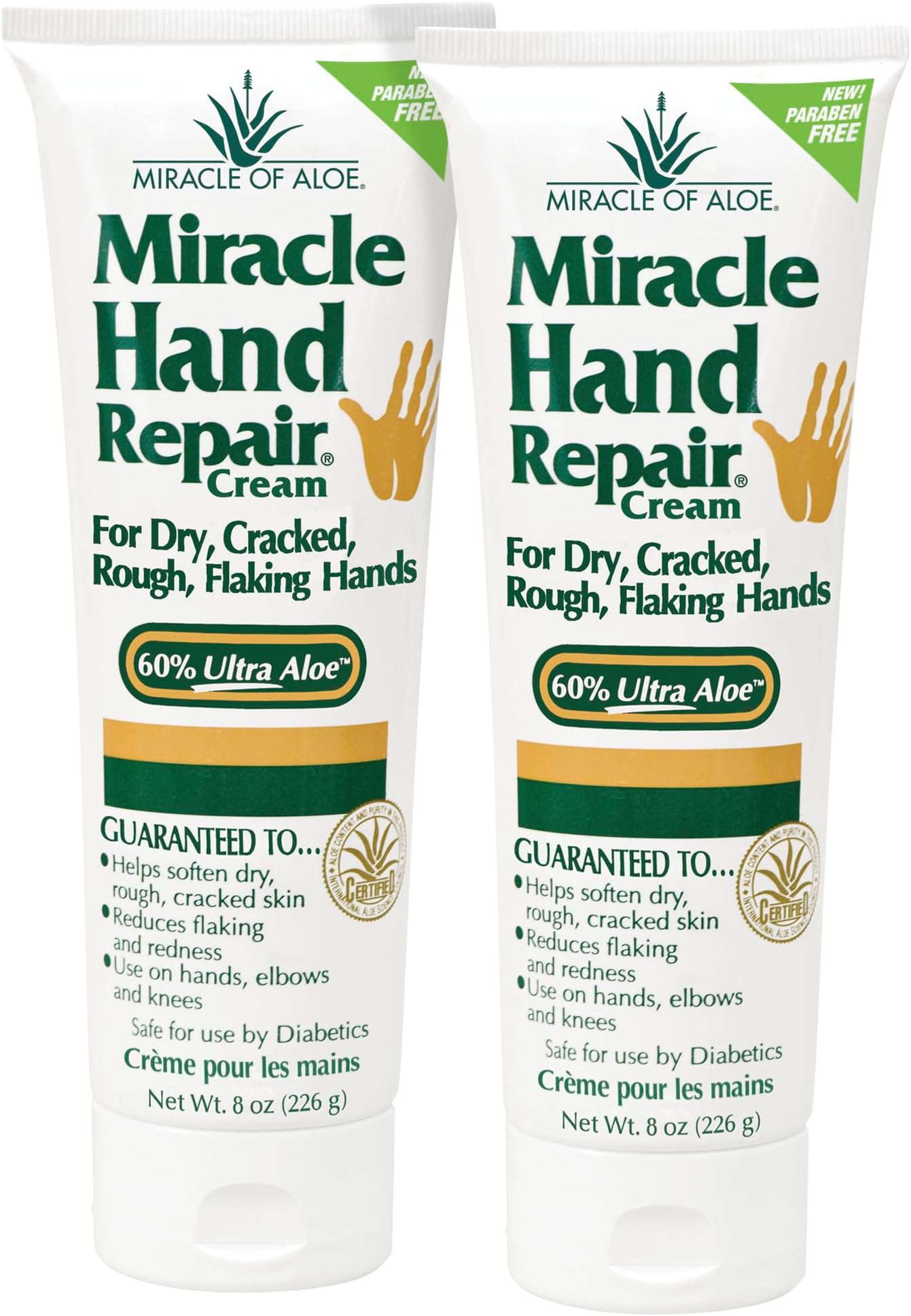 Amazon.com : Miracle of Aloe Miracle Hand Repair Cream 8 oz Healing ...