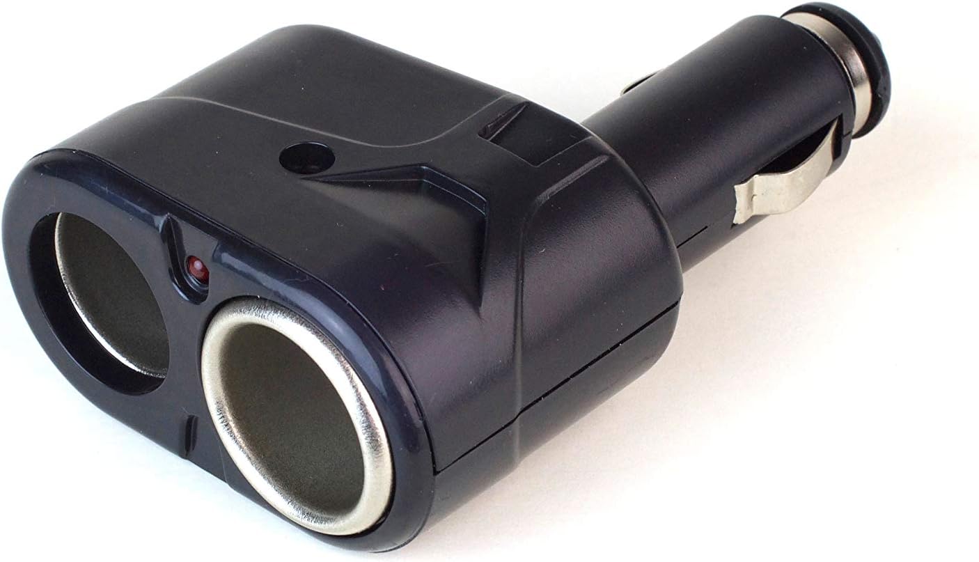 Amazon.com: 12 Volt Male to Two 12 Volt Female Splitter : Cell Phones ...
