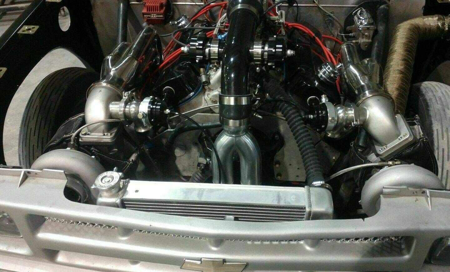 350 Chevy Turbo Kit T04E Twin Turbo DIY Kit For Small Block Chevy SBC