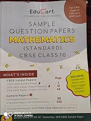 Educart CBSE Sample Question Papers Class 10 Mathematics (Standard ...
