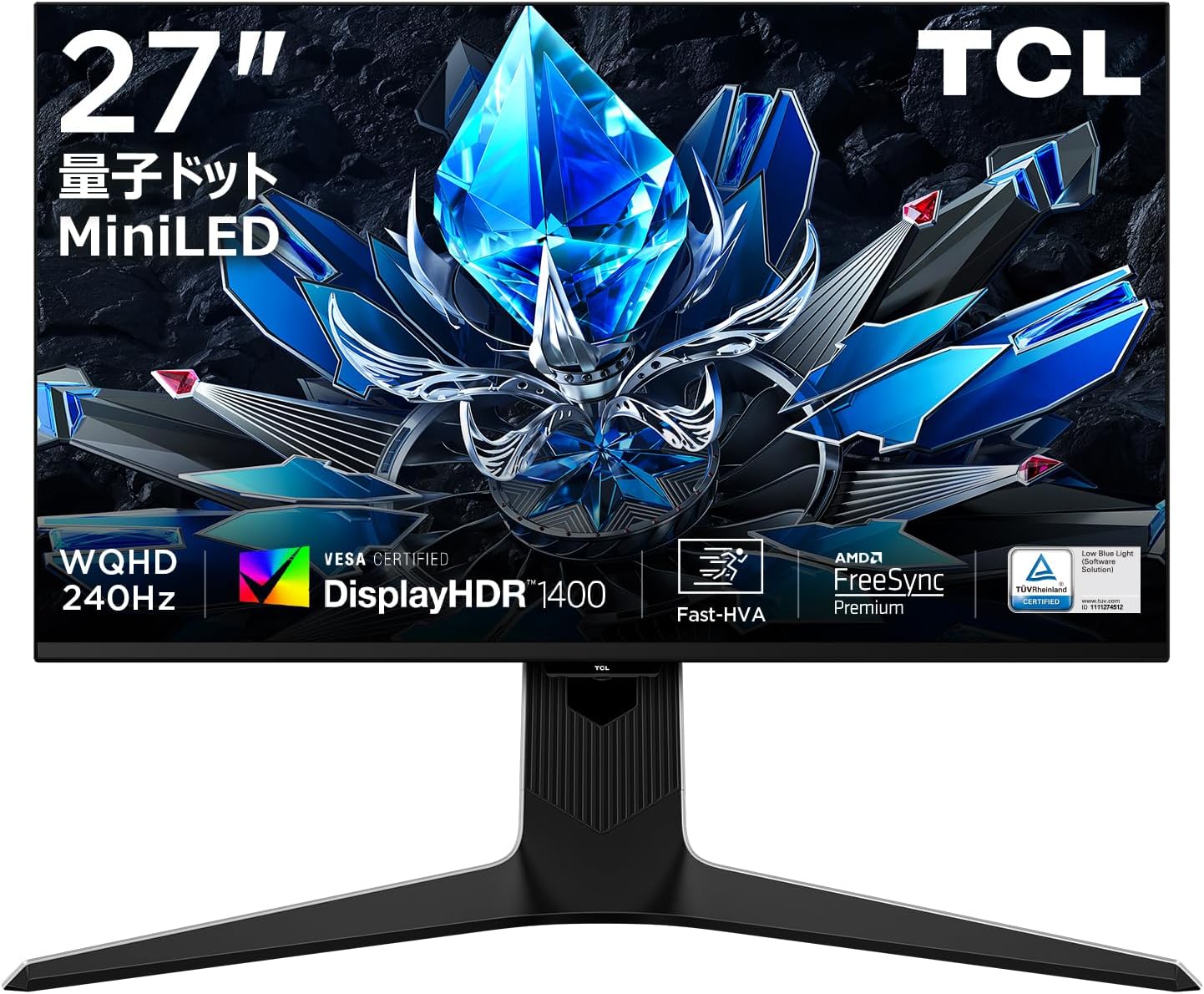 Amazon.co.jp: TCL Quantum Dot Mini LED Monitor 27" 27R73Q WQHD 240Hz ...